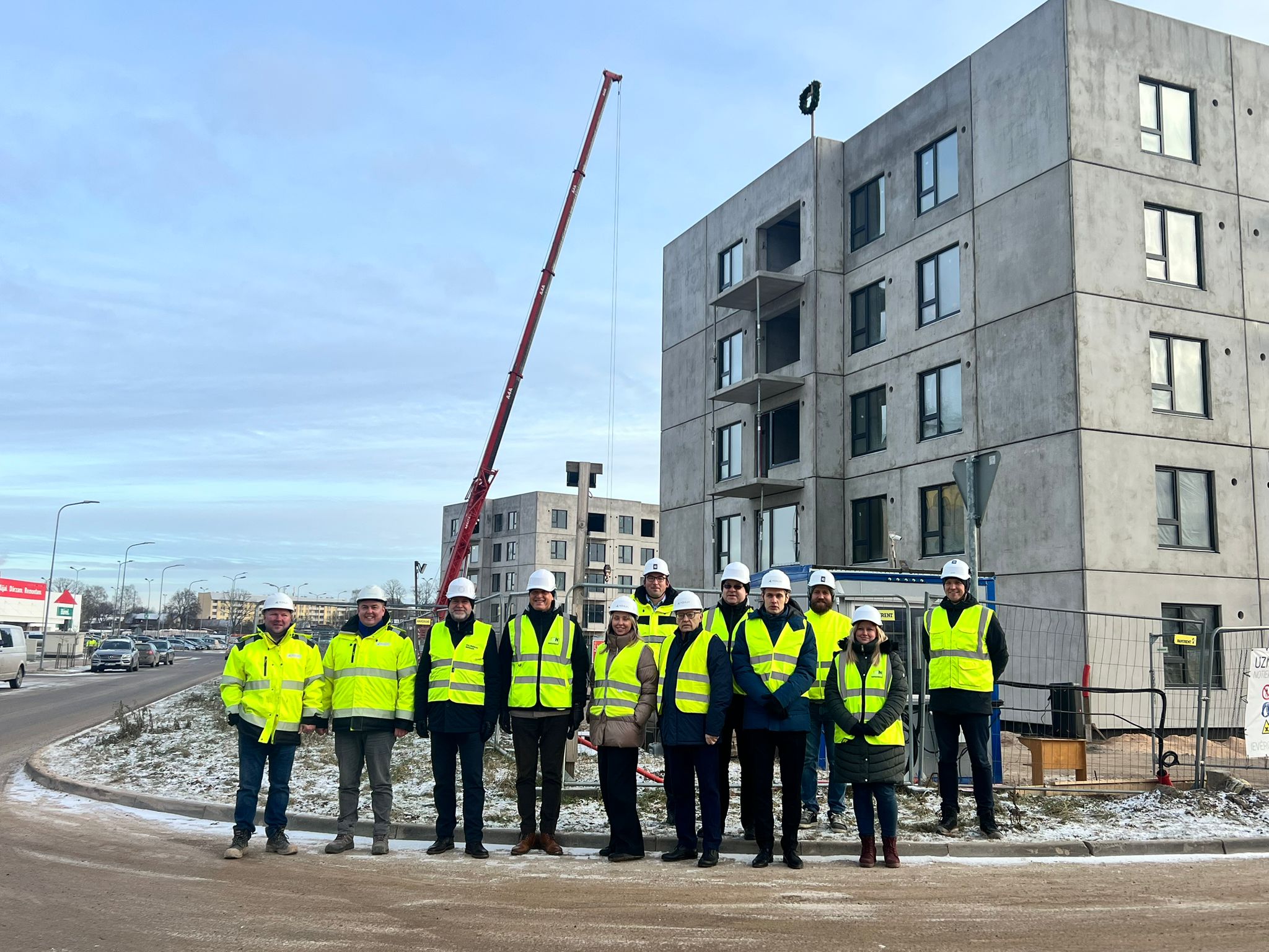 Topping-out ceremony celebrated at Valmiera’s low-rent apartment ...